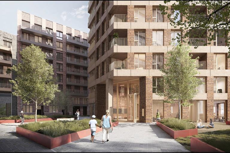 Hawkins Brown submits two versions of Stratford flats proposal | News ...